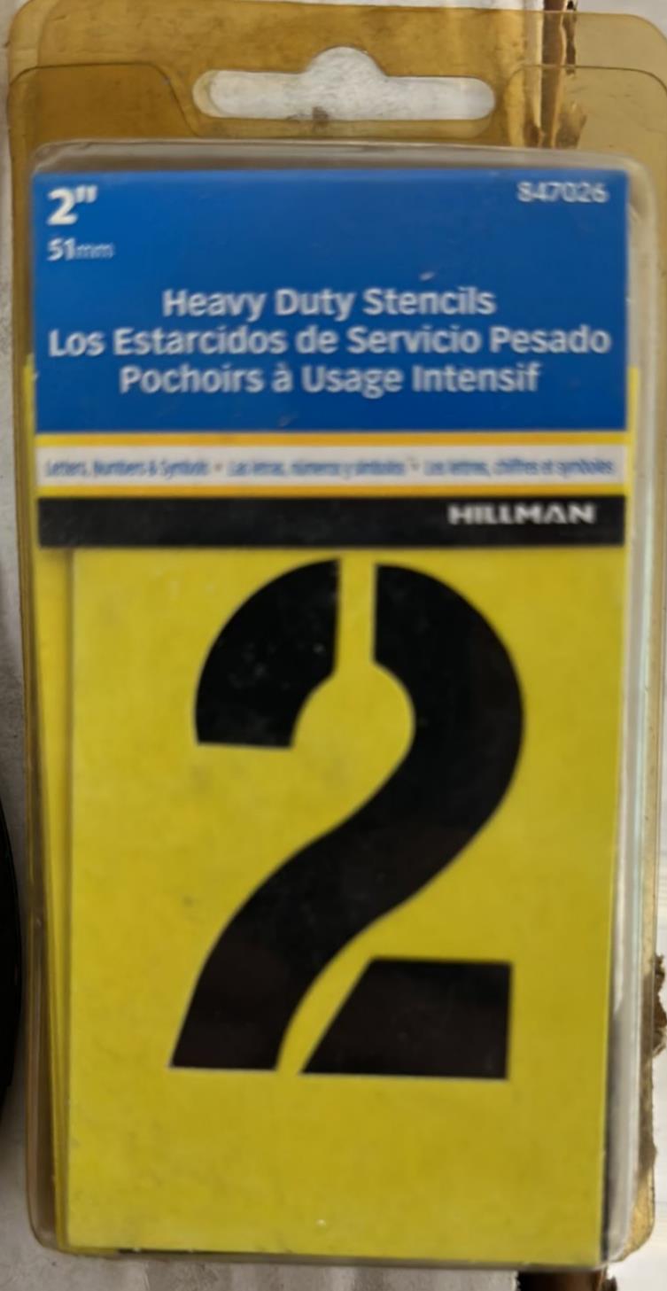 Hillman 847026 2" Heavy Duty Stencils – AAA Plumbing Supply
